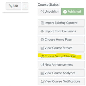 A Canvas course “quick start” checklist – Center For Teaching and Learning